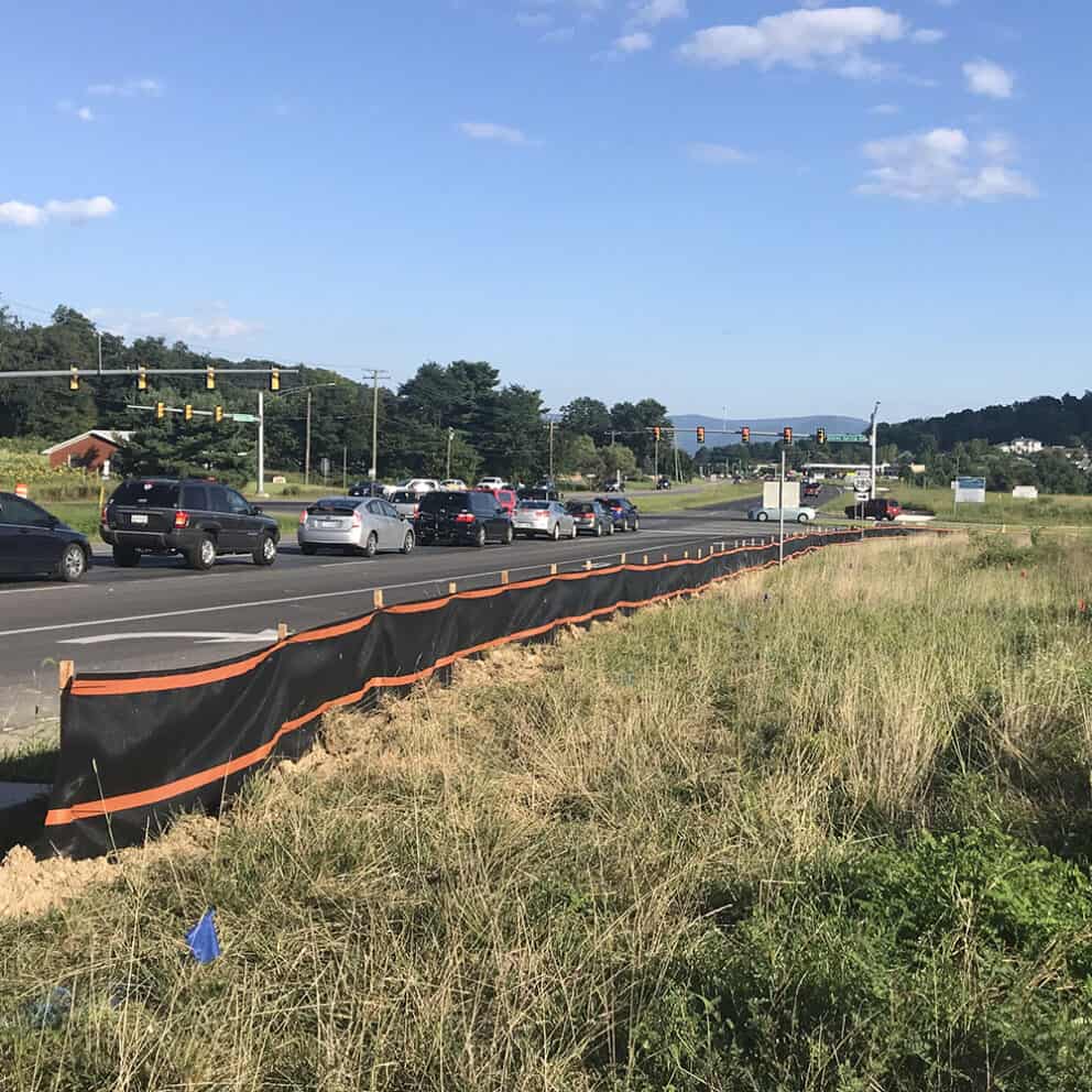 SMARTfence Silt Fence - Structural Support Without Metal Backing