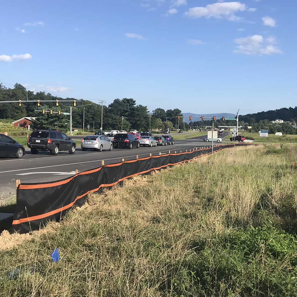 SMARTfence Silt Fence - Structural Support Without Metal Backing