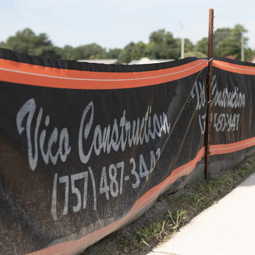 Printed Silt Fence - Custom Logos & More! DOT-Approved Styles