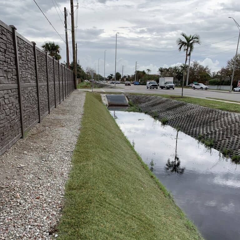 Hydro Turf - Installing Hard Armor To Stop Ditch Erosion In Florida