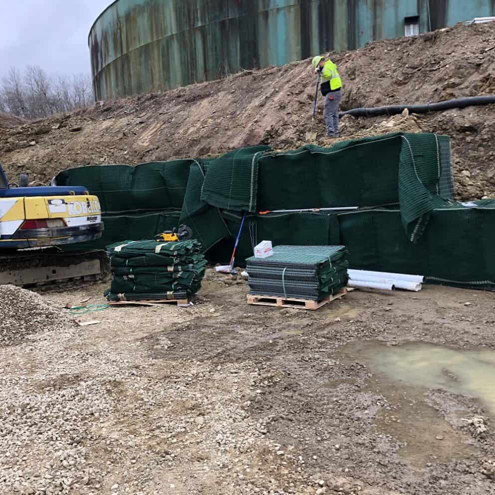 Cost-Effective Retention Wall - Scourlok - Protects Water Main