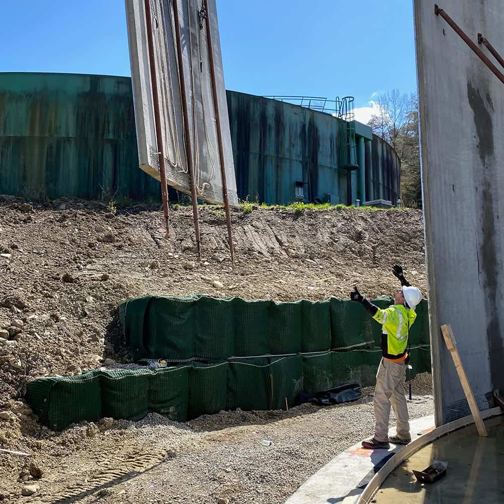 Cost-Effective Retention Wall - Scourlok - Protects Water Main