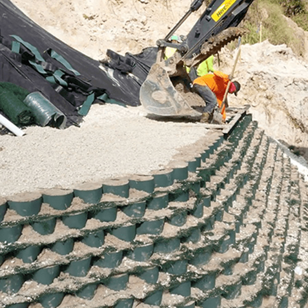 GEOWEB Vegetated Retaining Wall System Protects Lemm Gully