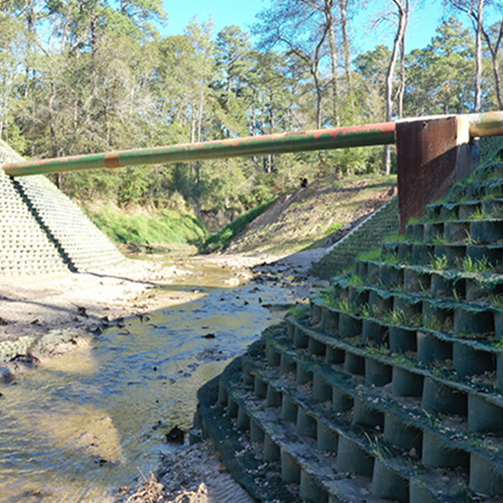 GEOWEB Vegetated Retaining Wall System Protects Lemm Gully