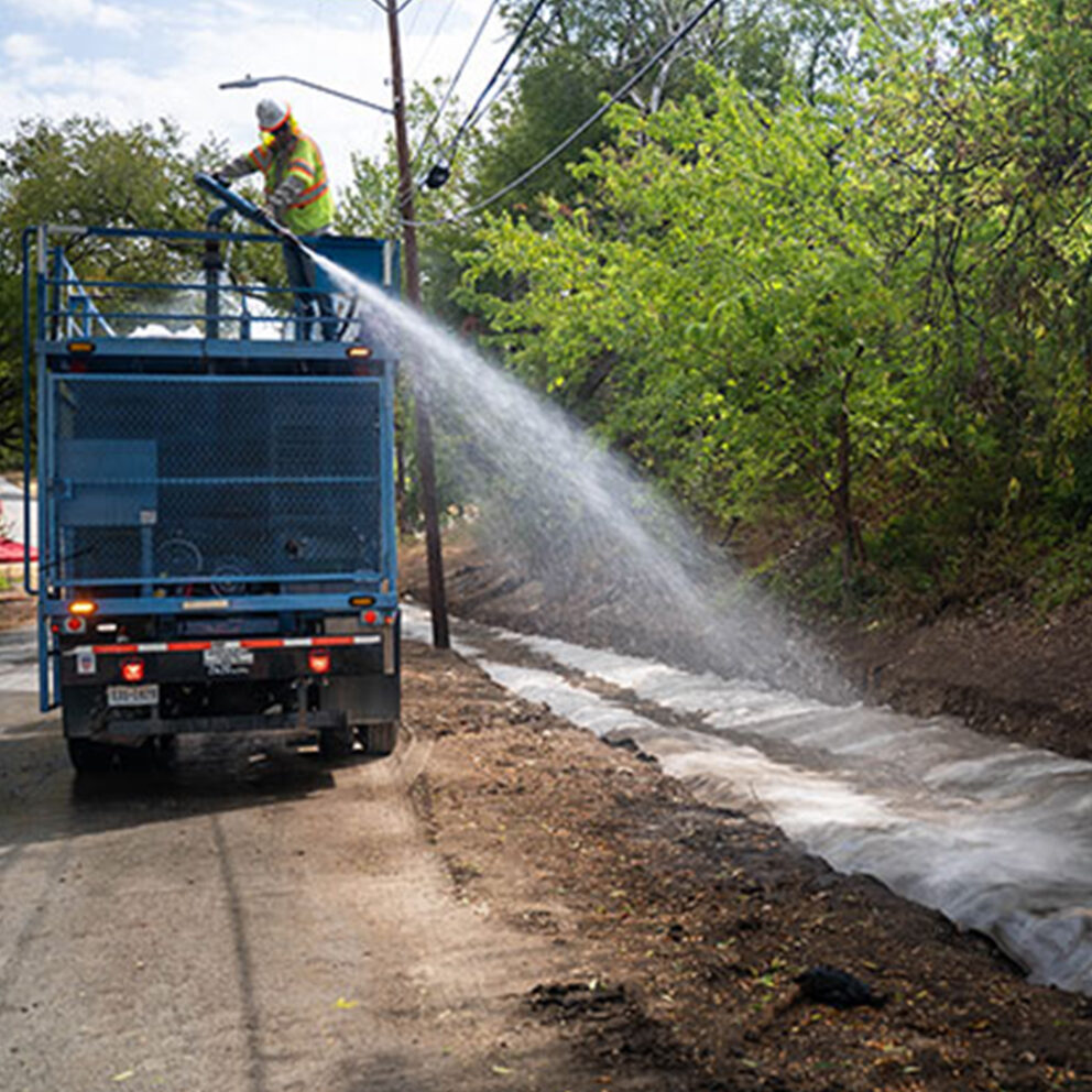 Ditch Lining - Using Concrete Canvas To Address Eroding Bar Ditch