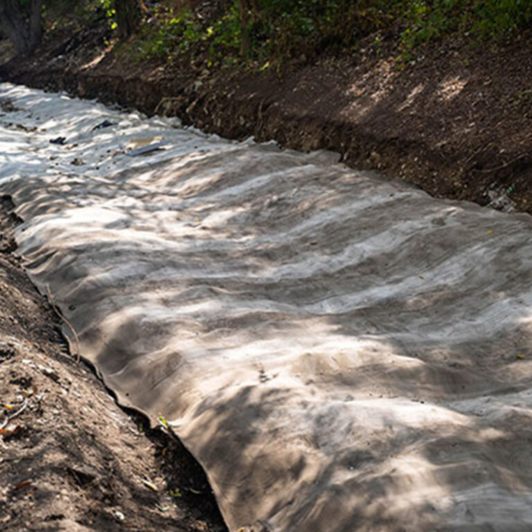 Ditch Lining - Using Concrete Canvas To Address Eroding Bar Ditch