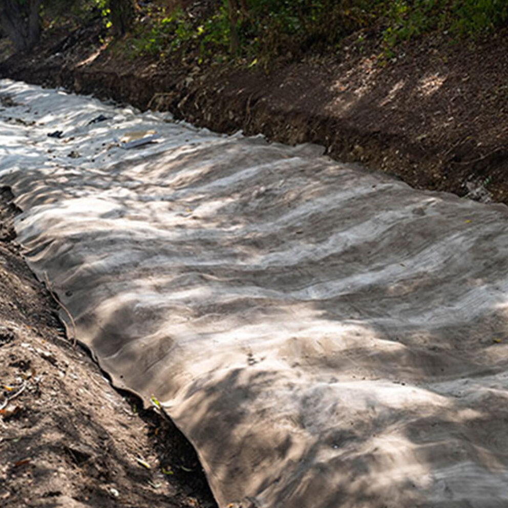 Ditch Lining - Using Concrete Canvas To Address Eroding Bar Ditch