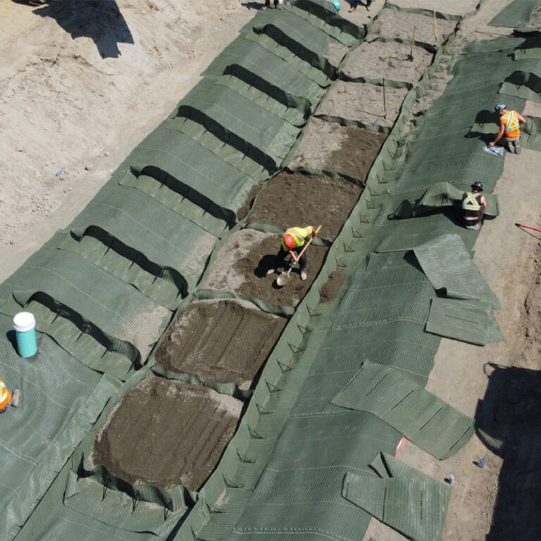 MacMat - Maccaferri Geomat Protects Slopes - Lower Install Costs